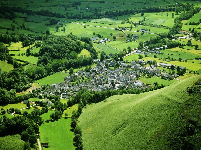 Pyrenees stock image. Image of destination, town, french - 22578167