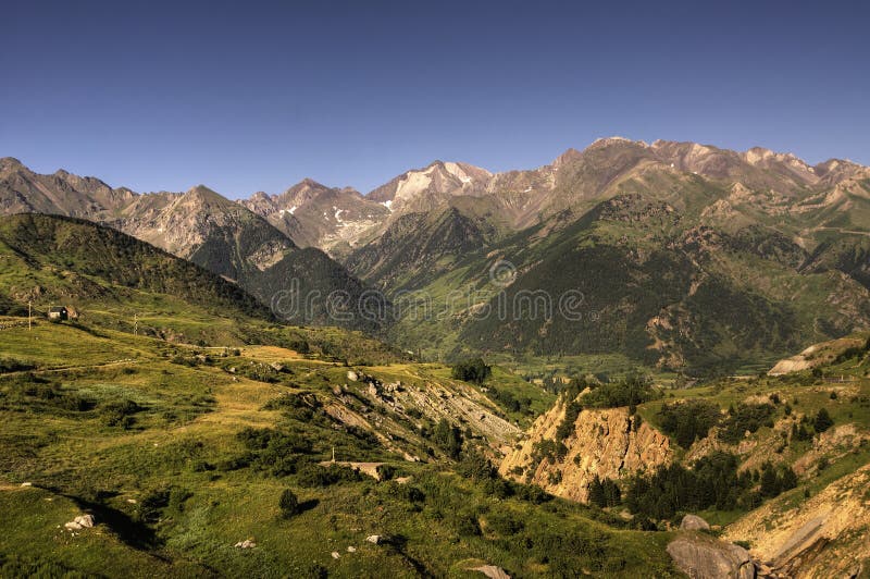 Pyrenees Mountains stock photo. Image of rocky, grass - 10166844