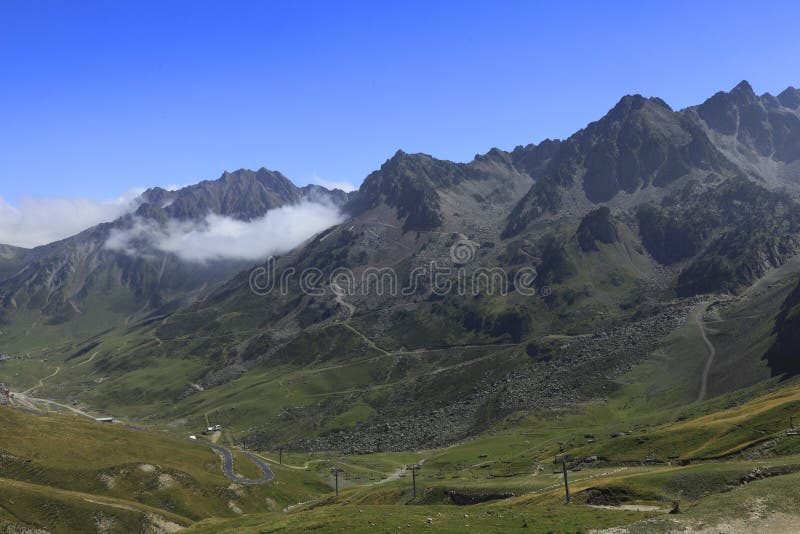 Pyrenees Mountains stock image. Image of geography, scenery - 16471869