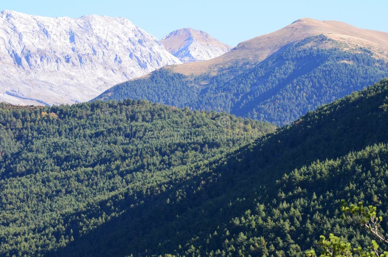 Mountainscapes in Sierra TendeÃ±era, Aragonese Pyrenees Stock Photo ...