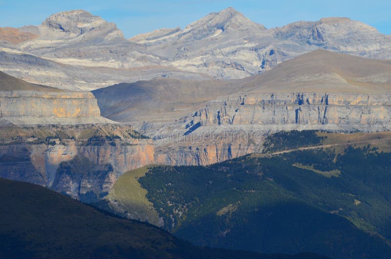 Mountainscapes in the Aragonese Pyrenees Stock Photo - Image of forest ...
