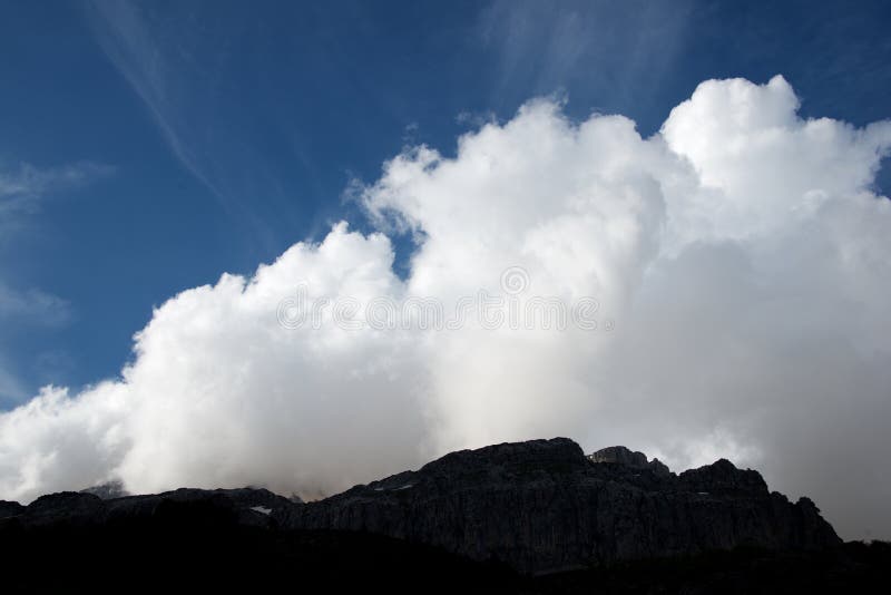 Pyrenees in Spain stock image. Image of cloudscape, cloud - 145702603