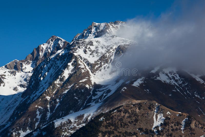 Pyrenees in Tena valley stock photo. Image of mountain - 23209008