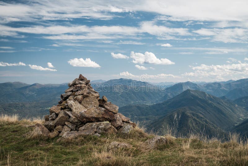 Ariege Pyrenees Mountain View Stock Image - Image of leisure, summer ...