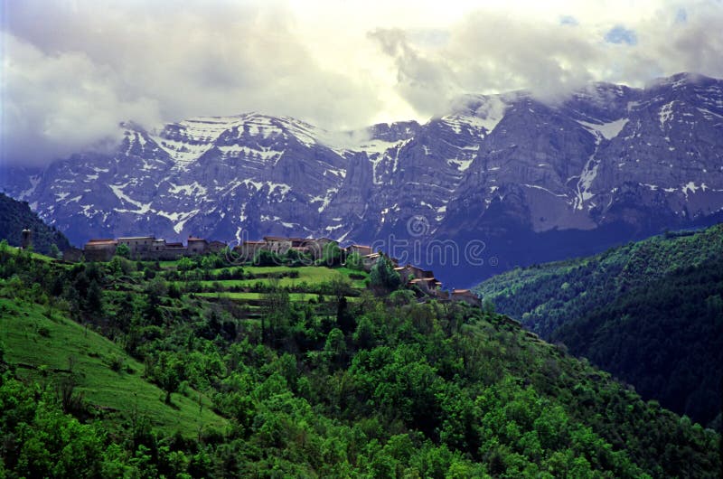 Pyrenees Village stock photo. Image of rocky, afternoon - 1034256