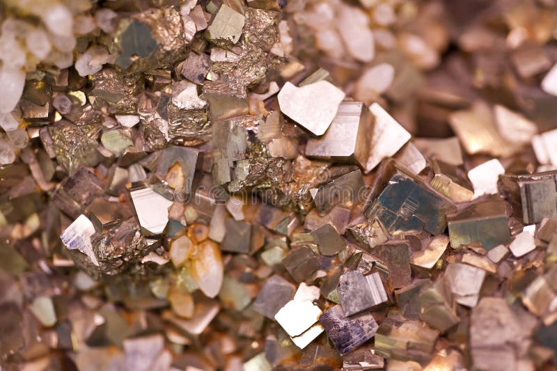 Pyrite stock image. Image of crystal, texture, mineralien - 38901583