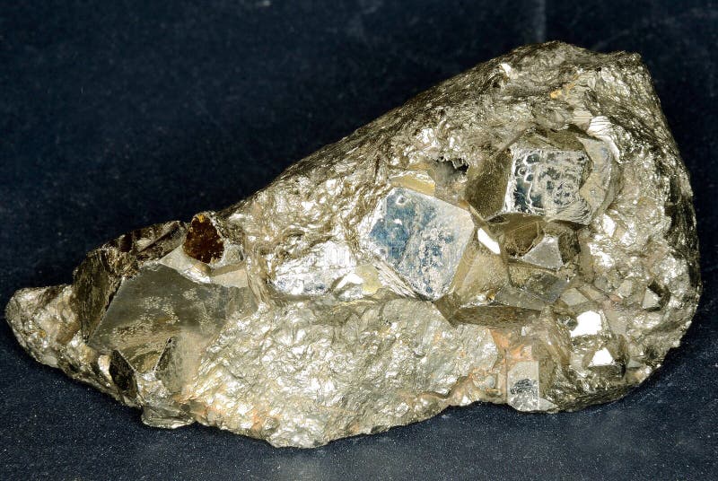 Pyrite. stock photo. Image of pyrite, gemstone, macro - 59255182