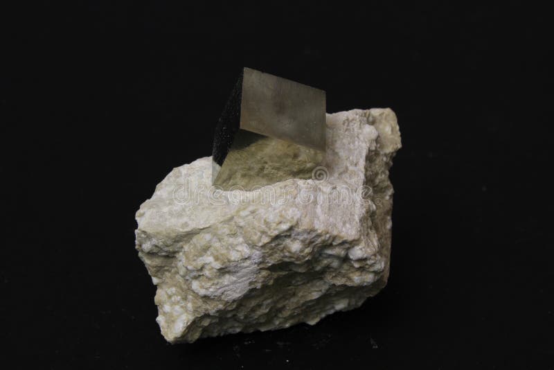 Pyrite sample stock image. Image of cube, mineral, stone - 23000221