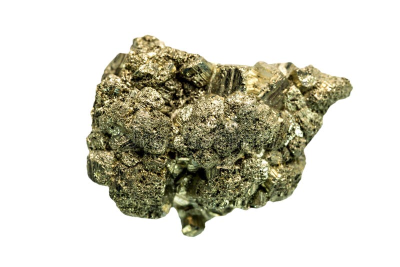 Pyrite, Mineral Under a Microscope Stock Image - Image of macro, view ...