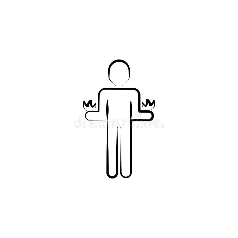 Pyrokinesis Icon. Element of Mad Science Icon for Mobile Concept and ...