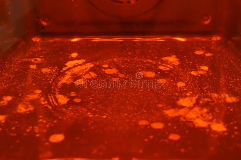 Pyrolysis Process in the Kitchen Oven. Stock Image - Image of ...