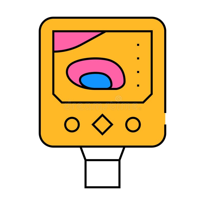Pyrometer Device Icon Color Illustration Stock Vector - Illustration of ...