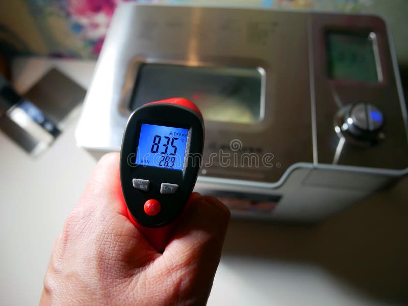 Pyrometer for Measuring Temperature Celsius and Kelvin. Stock Image ...