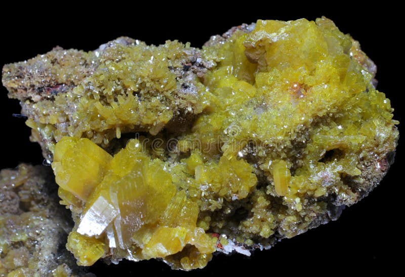 Pyromorphite stock image. Image of rock, nature, color - 21988677