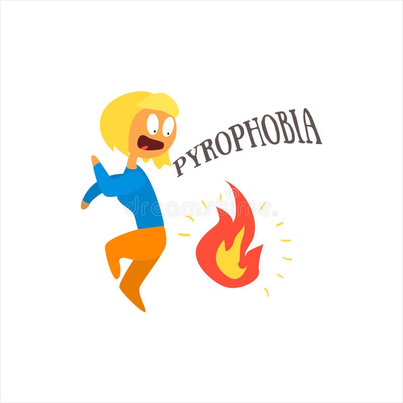 Pyrophobia Vector Illustration Stock Vector - Illustration of graphic ...