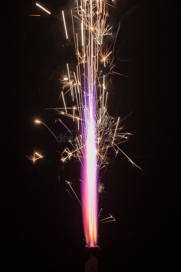 Pyrotechnic burning fire stock image. Image of shape - 125536119