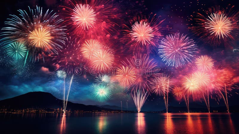 Pyrotechnics Fire Explosions Stock Illustration - Illustration of ...