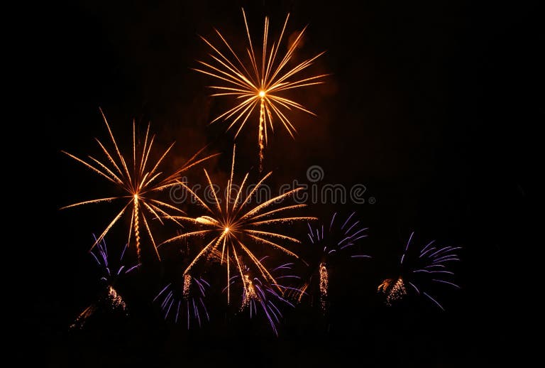 Pyrotechnics, fireworks stock image. Image of exploding - 40785809
