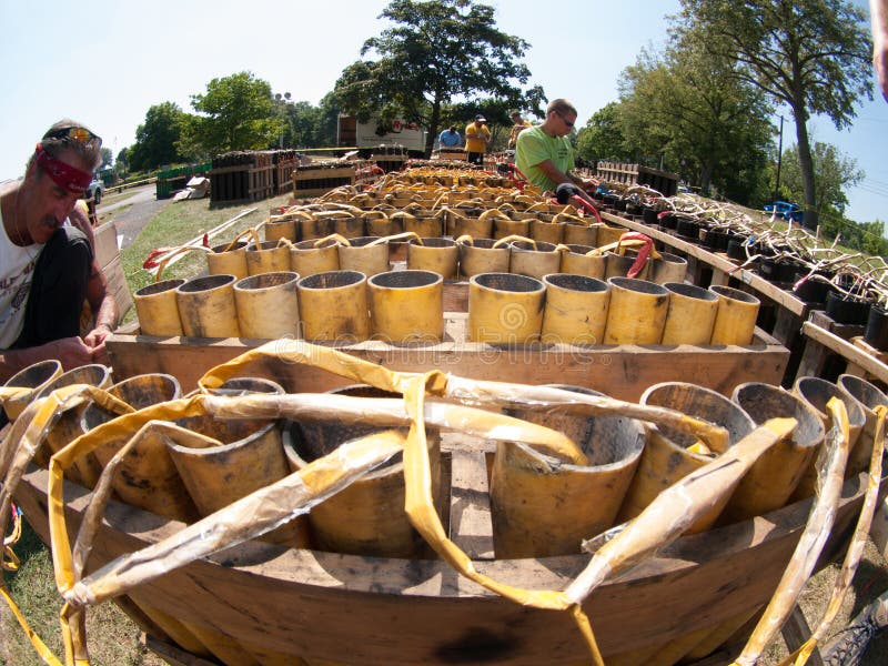 Pyrotechnics Setup editorial image. Image of july, fuse - 47522310
