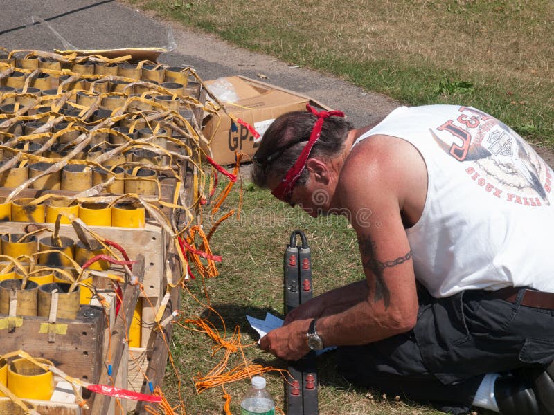 Pyrotechnics Setup editorial image. Image of explosion - 47522345