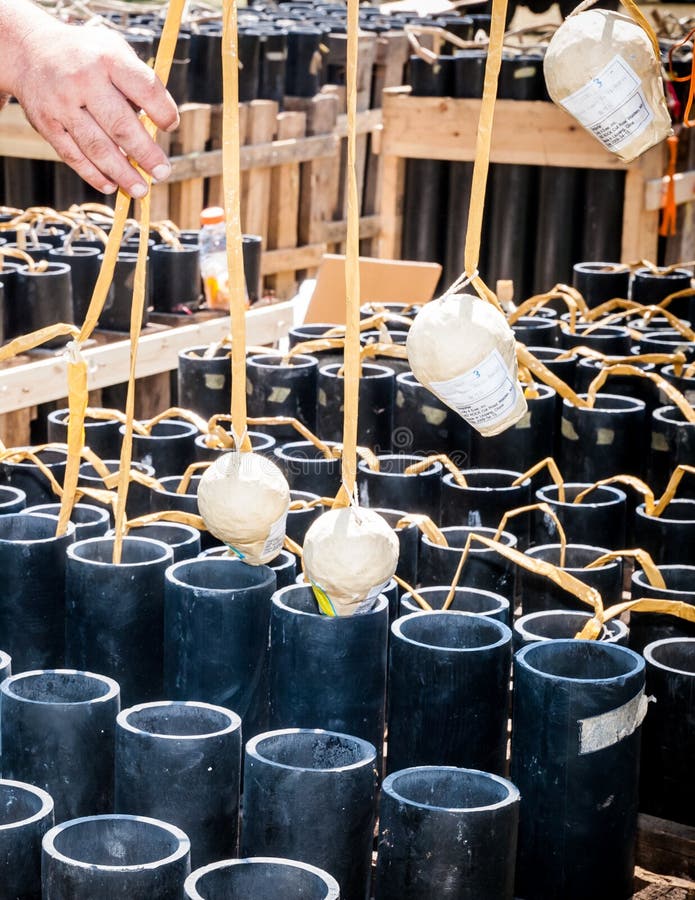 Pyrotechnics Setup editorial photography. Image of display - 47522347