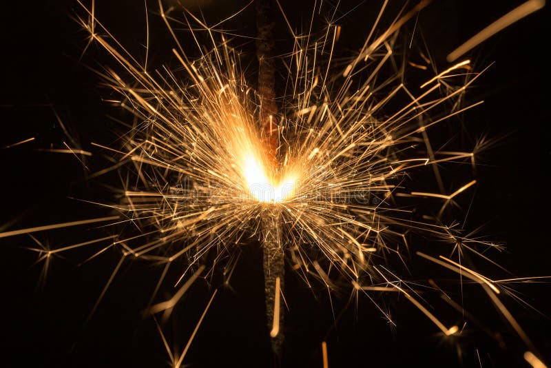 Sparks of pyrotechnics stock image. Image of color, holiday - 107272111