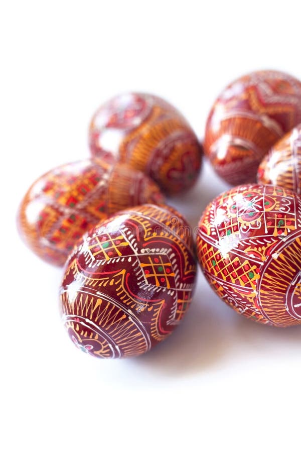 Pysanky - Ukrainian Handmade Painted Easter Eggs Stock Image - Image of ...