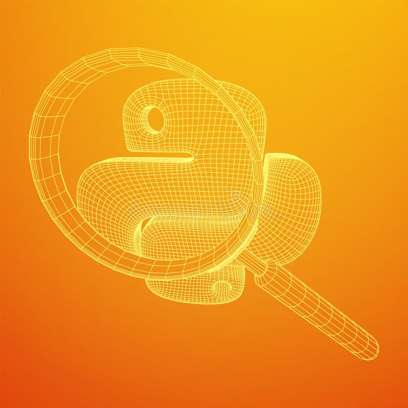 Python code language sign stock vector. Illustration of engineering ...