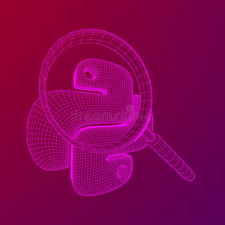 Python code language sign stock vector. Illustration of language ...