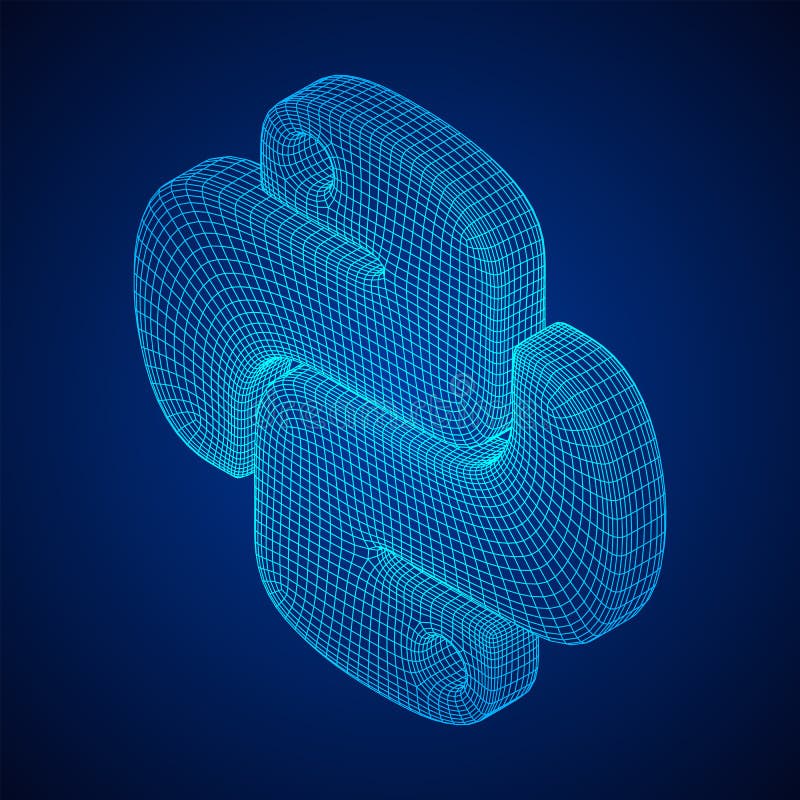 Python Code Language Sign Stock Vector Illustration Of Programmer