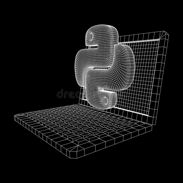 Python code language sign stock vector. Illustration of geometric ...