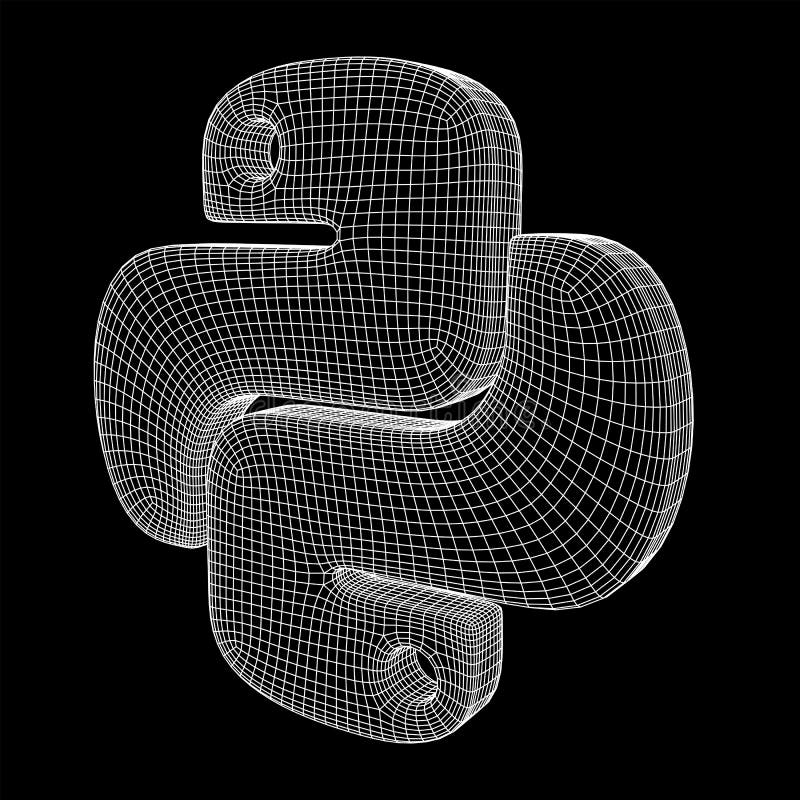 Python code language sign stock vector. Illustration of computing ...