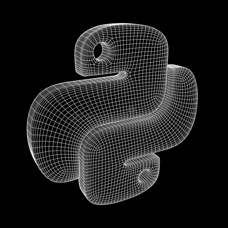 Python code language sign stock vector. Illustration of pictogram ...