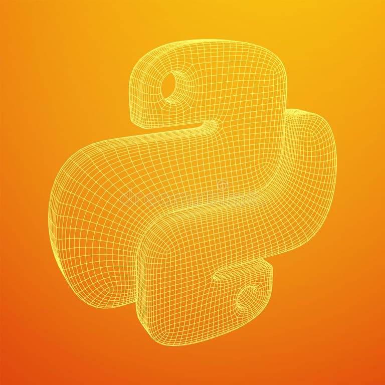 Python code language sign stock vector. Illustration of assembler ...