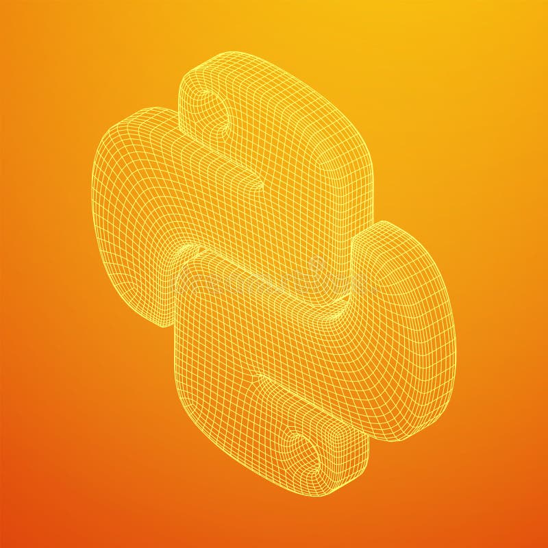 Python Code Language Sign Stock Vector Illustration Of Language