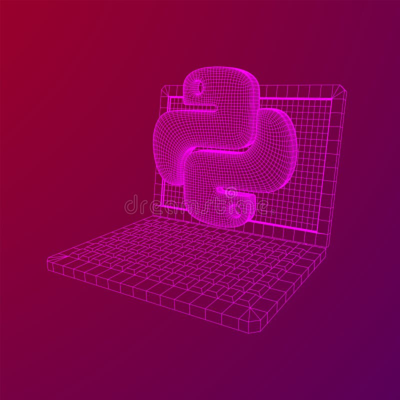 Python-codetaal vector illustratie. Illustration of codage - 167905649