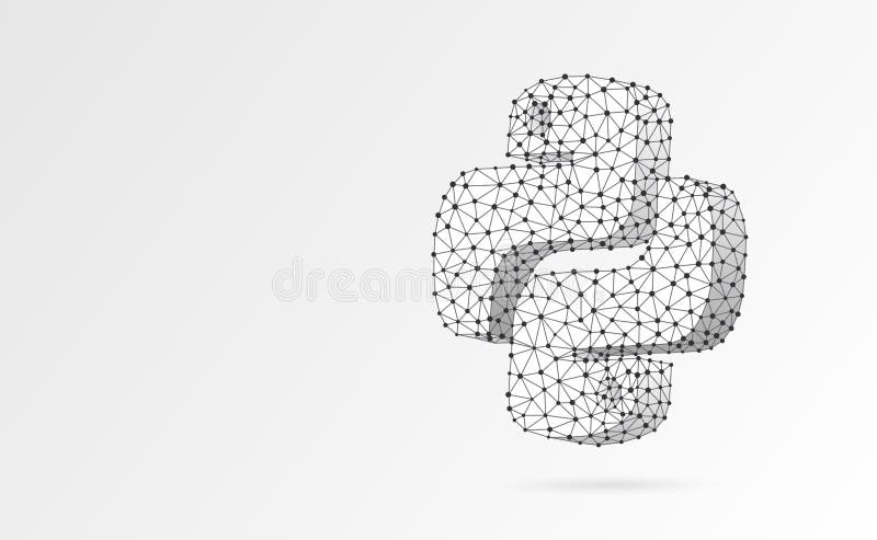 Python Coding Language Sign Device Programming Developing Concept Stock Vector Illustration