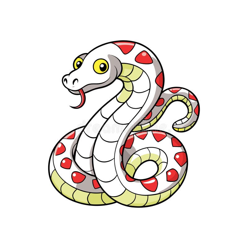 Python Coloring Page for Kids Stock Image - Illustration of element ...