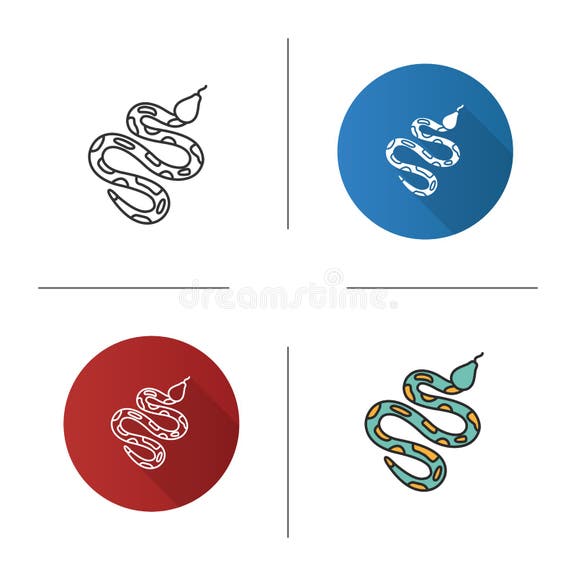 Boa Constrictor Line Art Vector Stock Illustrations – 69 Boa ...
