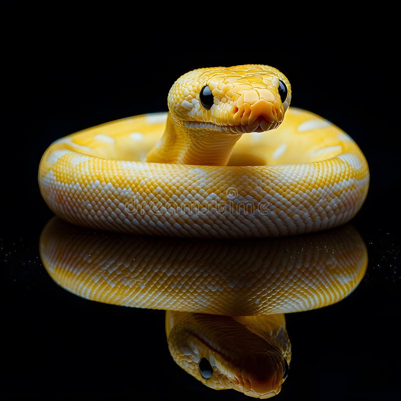 Python Malayopython Reticulatus De Albino Blanco Imagen de archivo ...