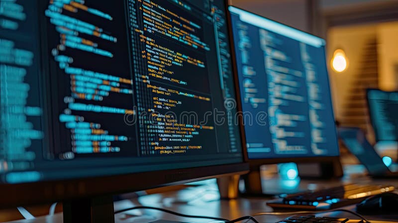 Python Program Code on a Monitor Stock Photo - Image of symphony ...