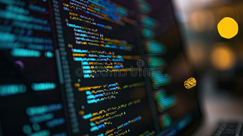 Python Program Code On A Monitor Stock Image Image Of Tech 9391