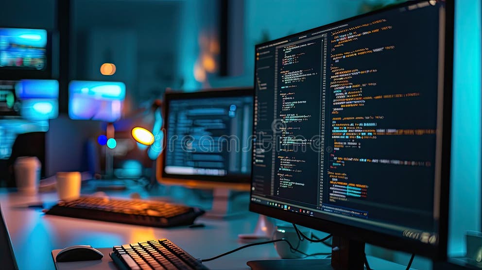 Python Program Code On A Monitor Stock Image Image Of Functionality 9299