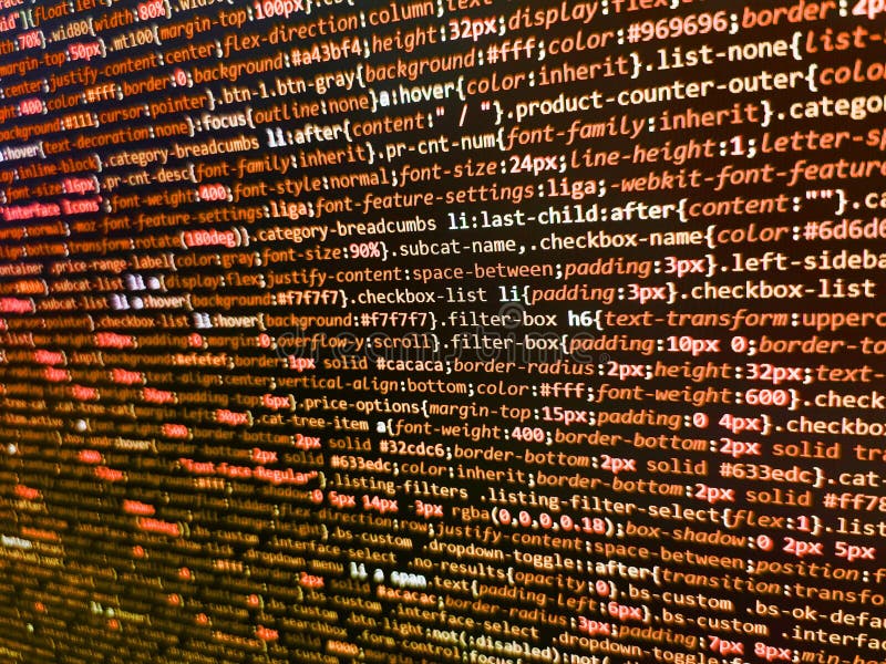 Python Programming Developer Code. Concept Screen of Experienced Web ...