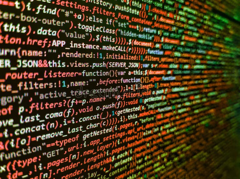 Python Programming Developer Code. Mobile App Building. Big Data and Internet of Things Trend ...