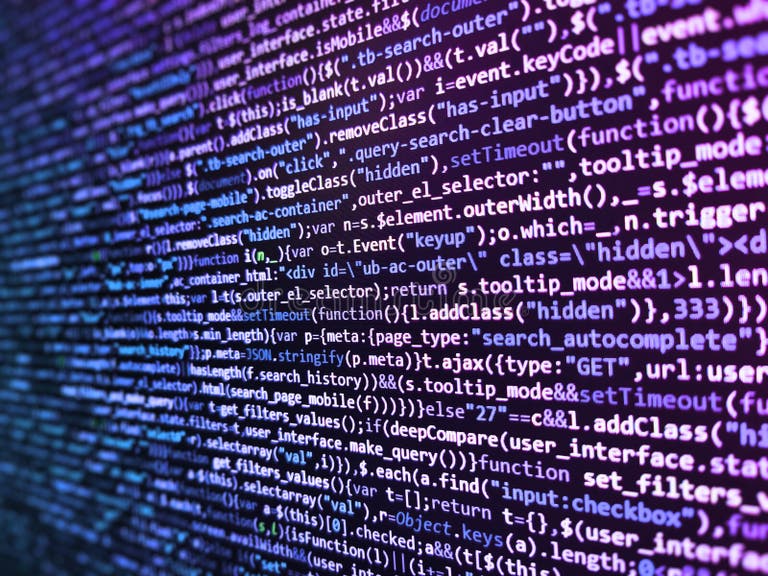 Python Programming Developer Code. Developer Working on Program Codes ...