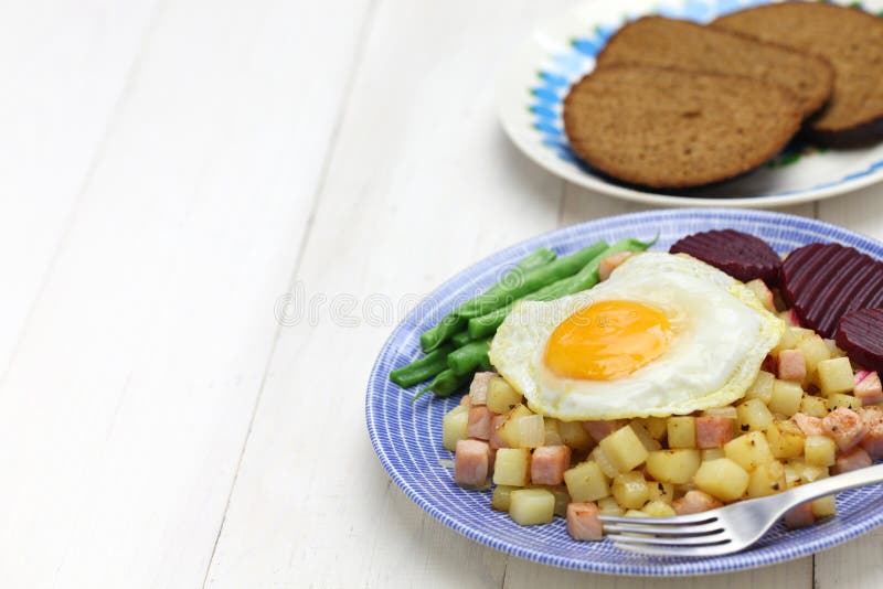 Pyttipanna stock image. Image of denmark, leftover, panna - 46665659