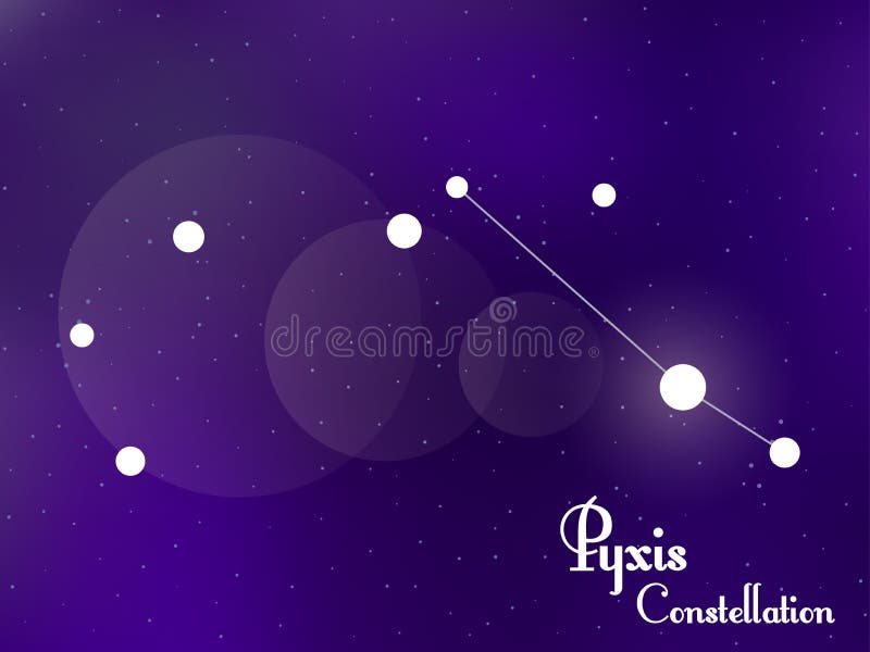 Pyxis Constellation. Starry Night Sky. Cluster of Stars, Galaxy. Deep ...