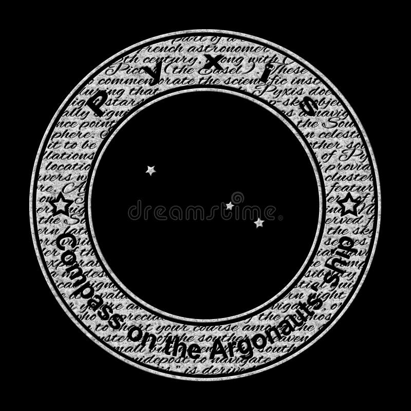Pyxis Star Constellation, Compass Constellation, Pyxis Nautica Stock ...