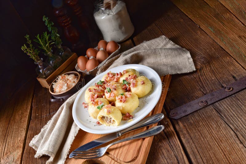 Pyzy are a Type of Polish Dumpling Stock Photo - Image of paprika ...